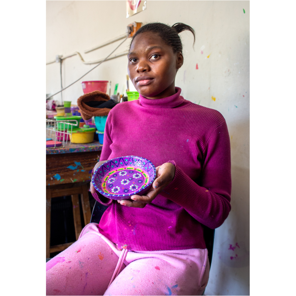 Handmade & Painted Paper Mache Plate - Crafts of Africa