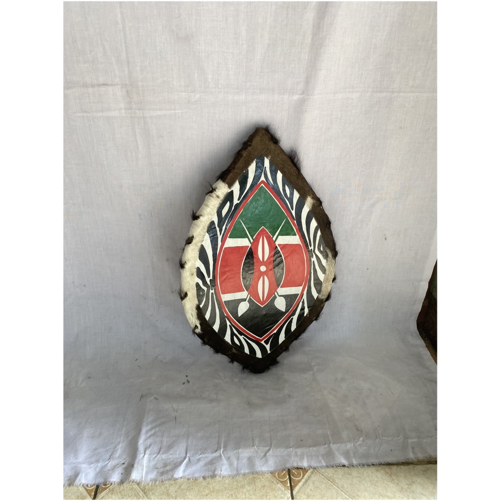 Shield With Kenyan Flag - Crafts of Africa
