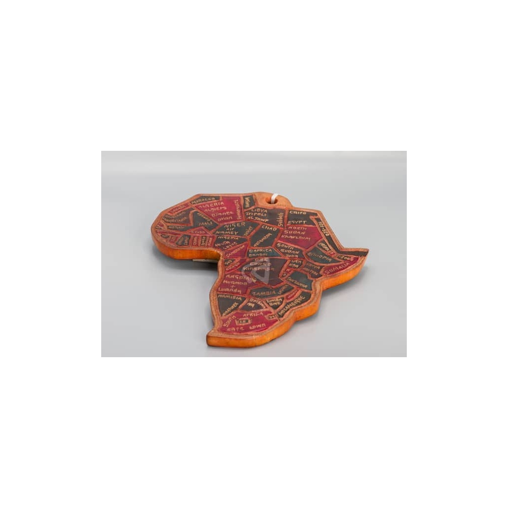 Wooden map of africa - Handcrafted African Art