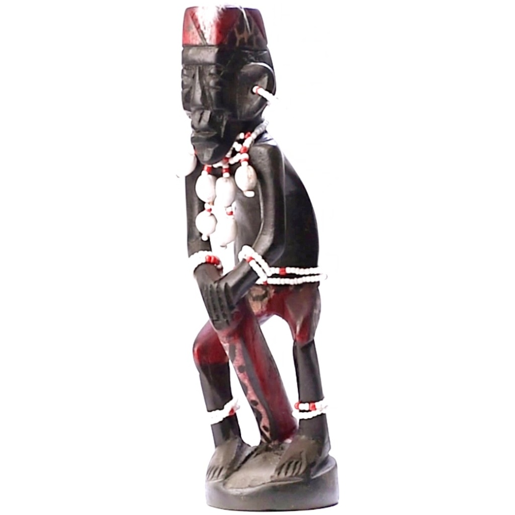 Handmade Wooden African Drummer Figurine - Crafts of Africa